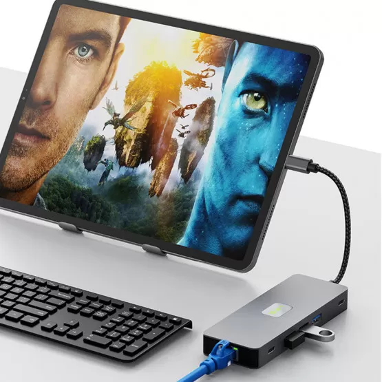 INF 10-in-1 USB-C Docking Station met Dubbele 4K60Hz Display